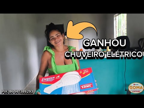 FRANSCISCA GANHOU CHUVEIRO ELÉTRICO PARA SUA FILHINHA