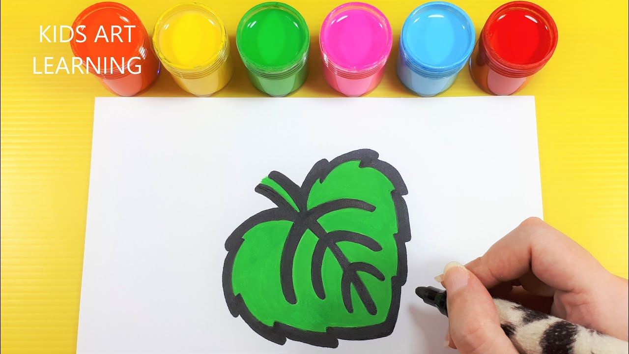 How To Draw A Linden Leaf | Draw Step By Step | Linden Leaf Drawing ...