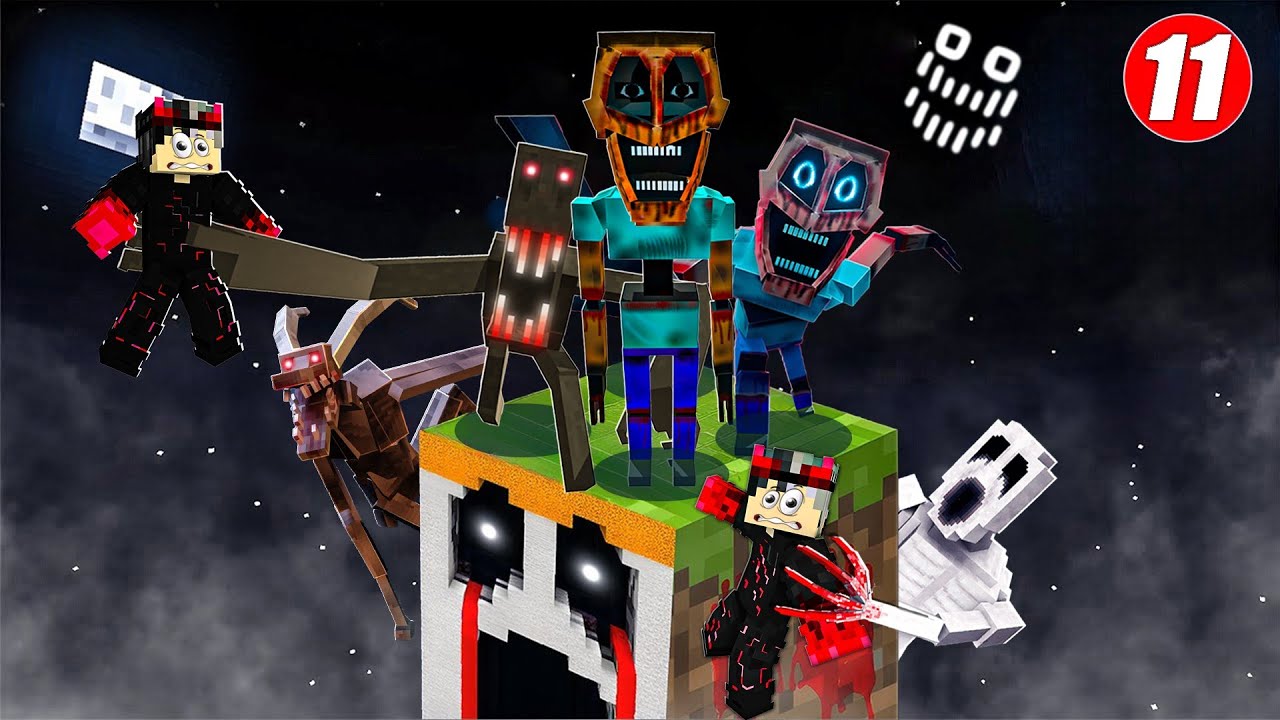 I Survived Minecraft's One Block with TERRIFYING Mods! - YouTube