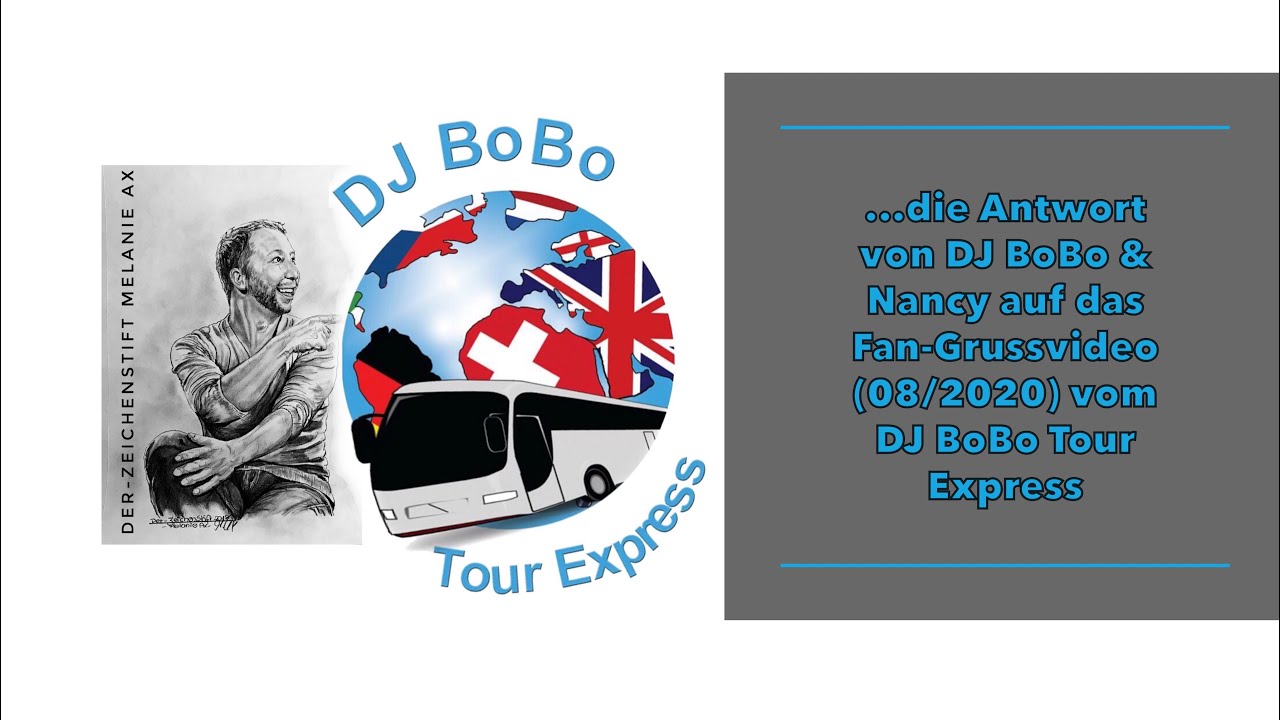 Grüße von DJ BoBo & Nancy an die Tour Express Mitglieder - YouTube