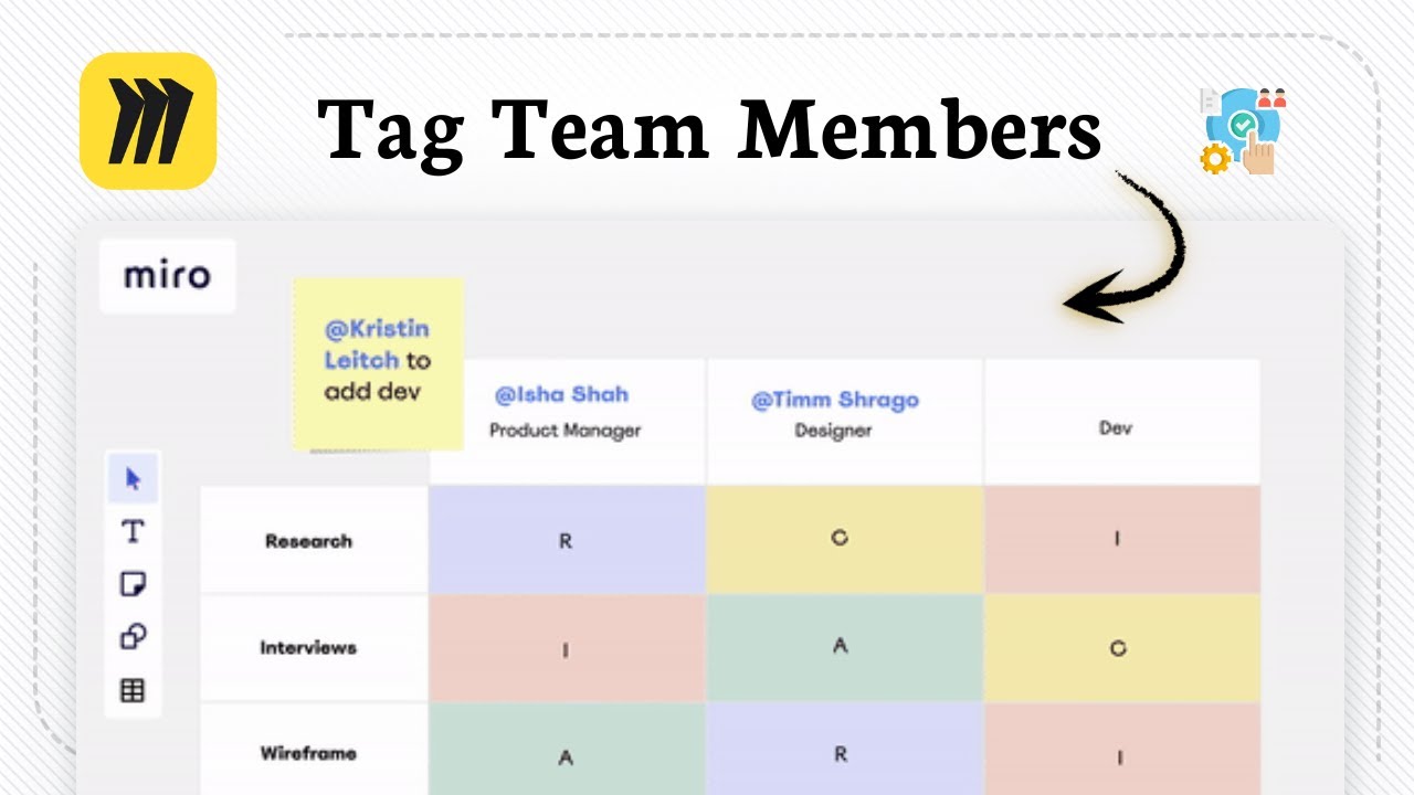 How to tag someone in Miro (Team Ping) - YouTube