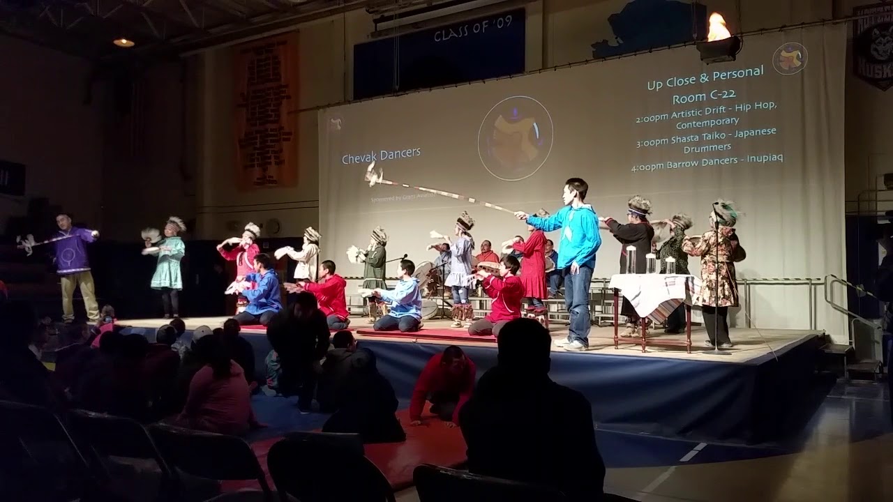 Chevak Eskimo dancers 2016 - YouTube