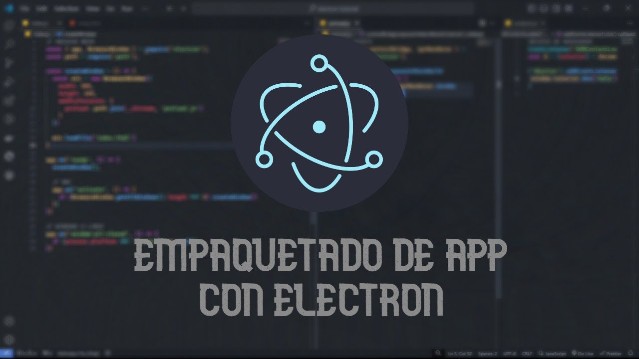 CÓMO EMPAQUETAR APLICACIONES DE ESCRITORIO CON ELECTRON | TUTORIAL 2024 - YouTube