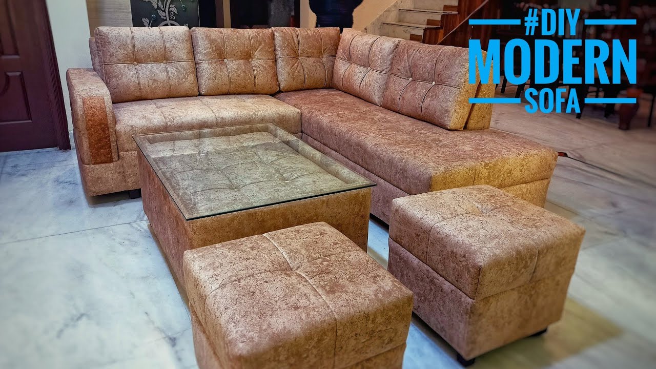 #Diy modern sofa set part 2 - YouTube