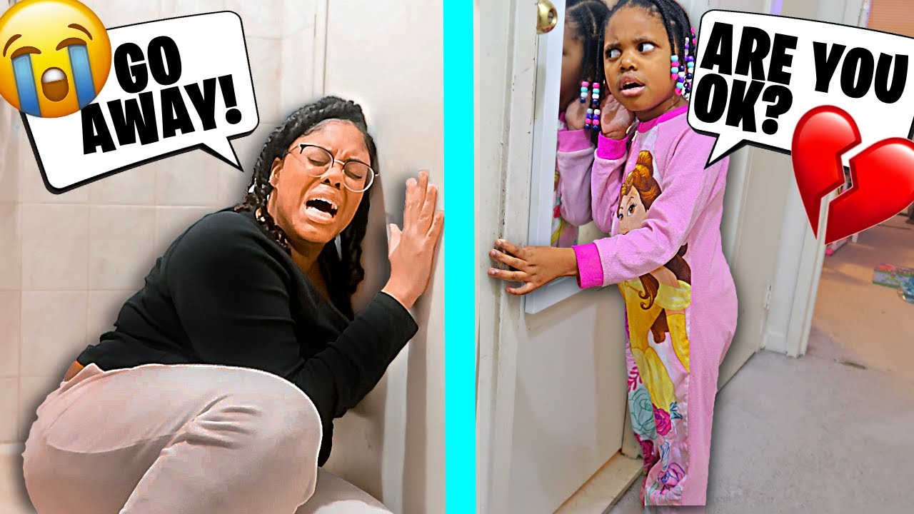 CRYING with the door LOCKED prank *cute reaction* - YouTube