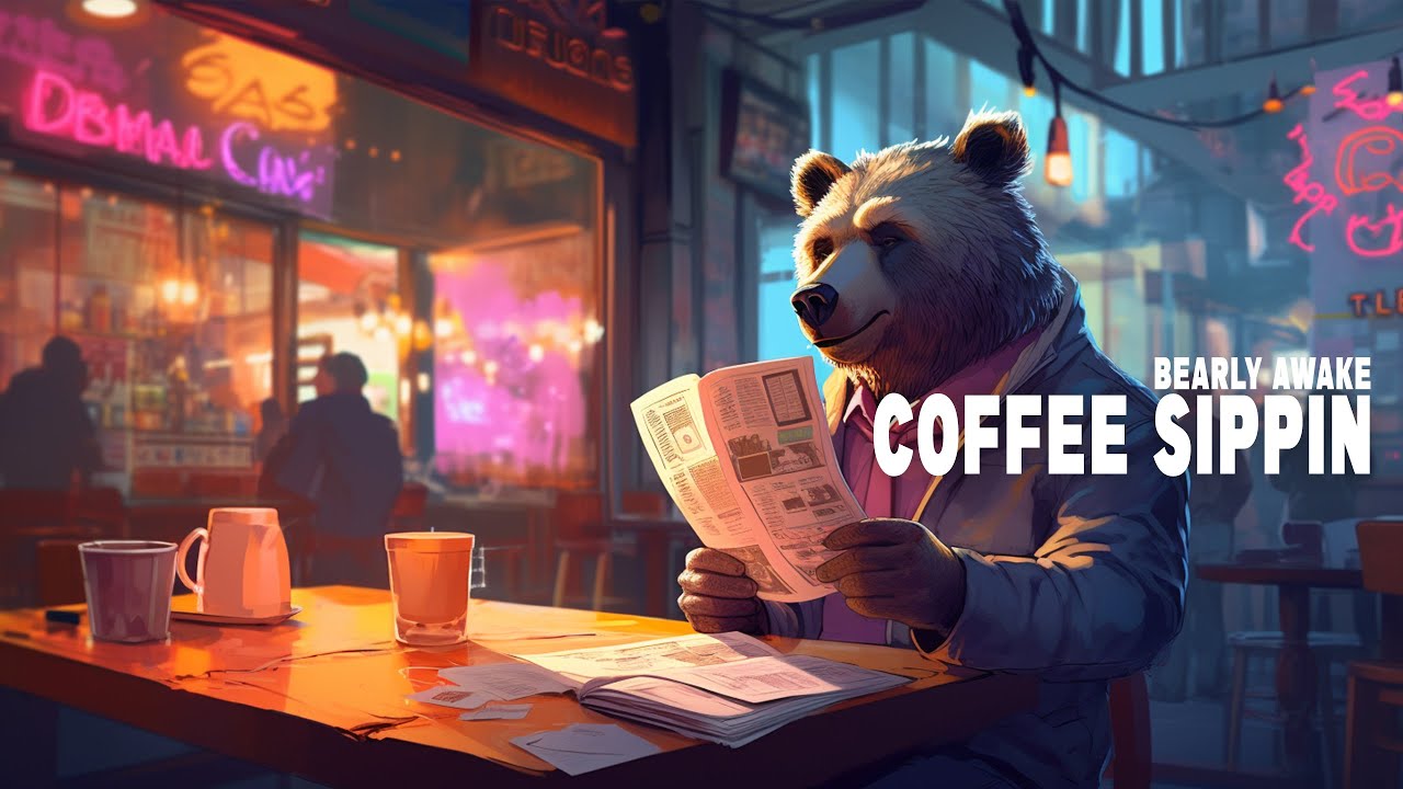 chill lofi beats || bearly awake - coffee sippin'' - YouTube