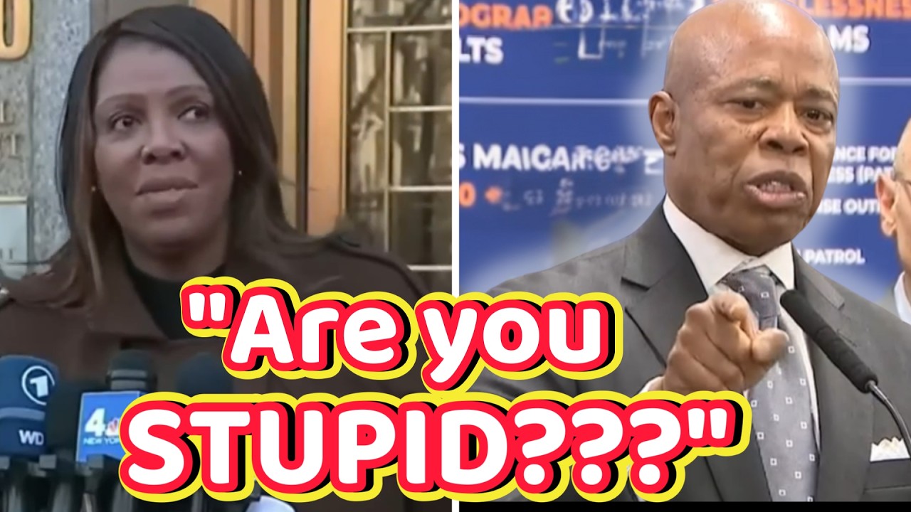 🚨Reporter INSTANTLY REGRETS Asking Eric Adams about Letitia James ...