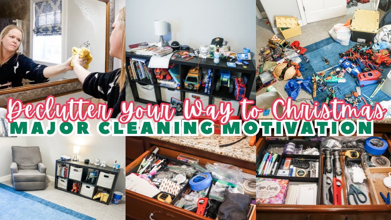 NEW 🎅 DECLUTTER YOUR WAY TO CHRISTMAS | CLEAN AND DECLUTTER WITH ME ...