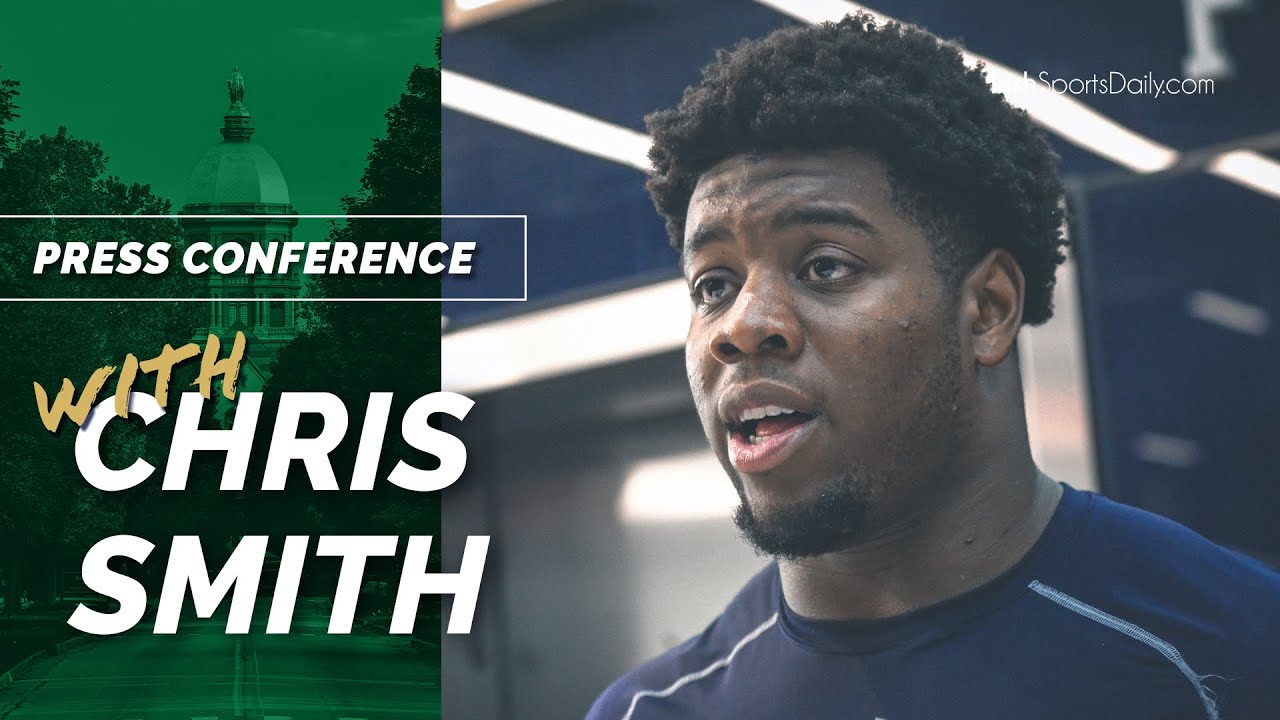 Notre Dame DL Chris Smith on Adjusting to Notre Dame & DL Depth - YouTube