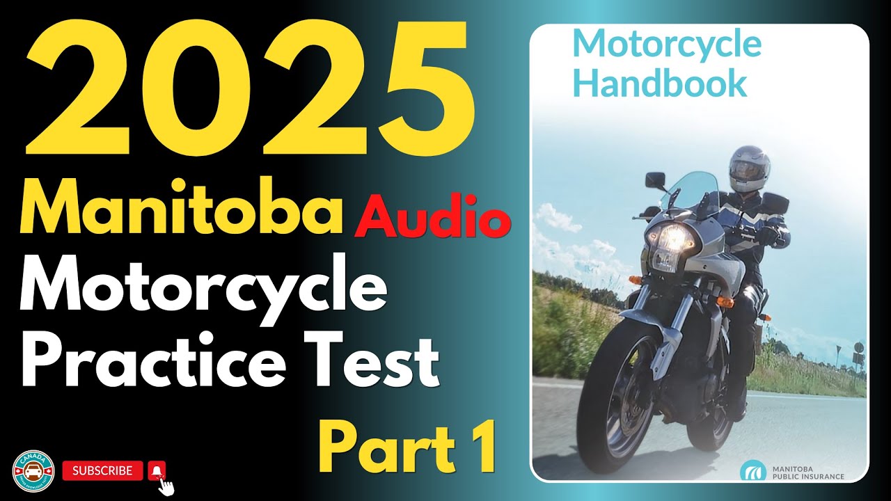 Manitoba Motorcycle Practice Test Part 1 | Audio | Canadian Driver ...