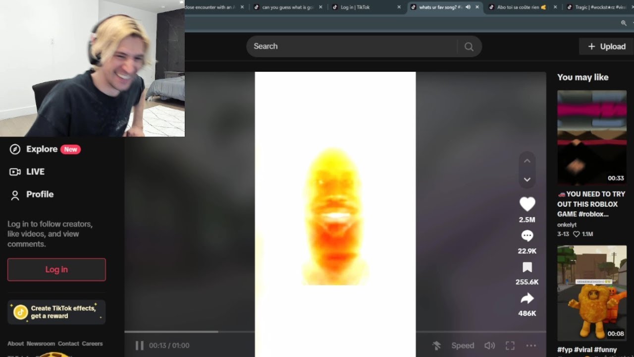 xQc Dies Laughing at This Lebron Meme - YouTube