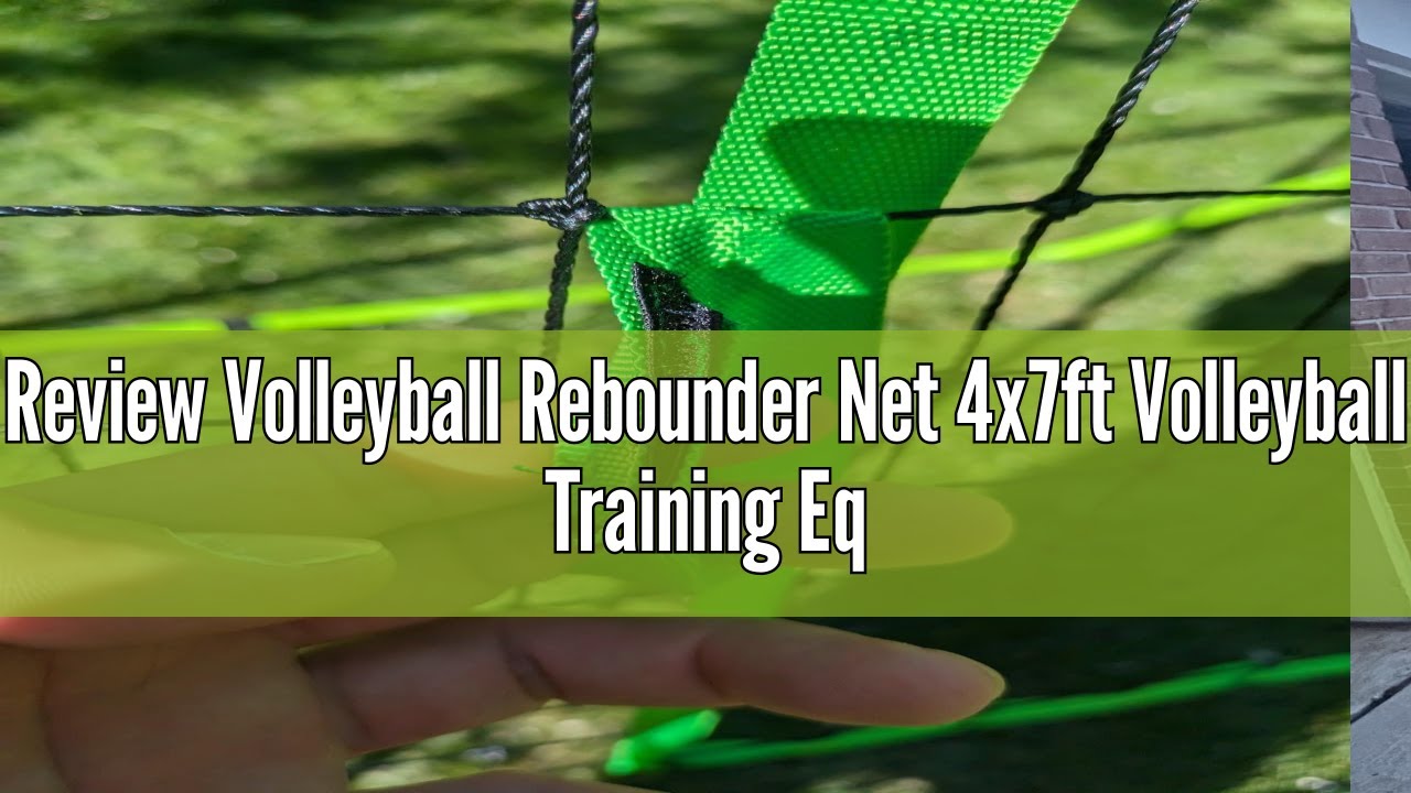 Review Volleyball Rebounder Net 4x7ft Volleyball Training Equipment ...
