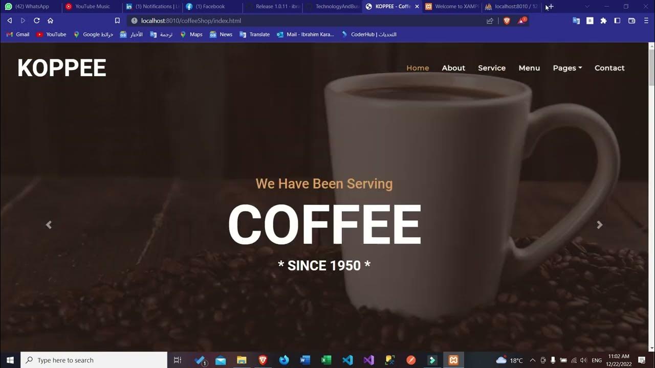 Create coffee shop reservation website using PHP and MySQL (Backend Part) - YouTube