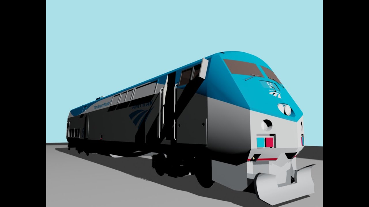 AMTRAK General Electric Genesis P42DC Locomotive Auxiliary Compartment ...