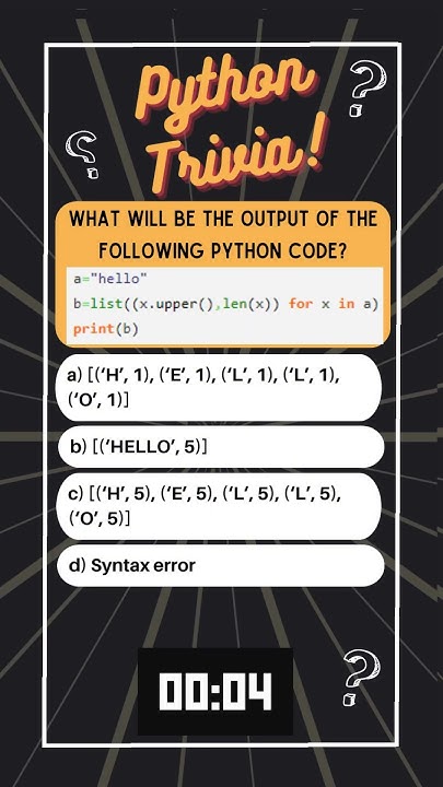 Python Trivia List 55 Coding Python Techcommunity Shorts Trending Viral Datascience Youtube