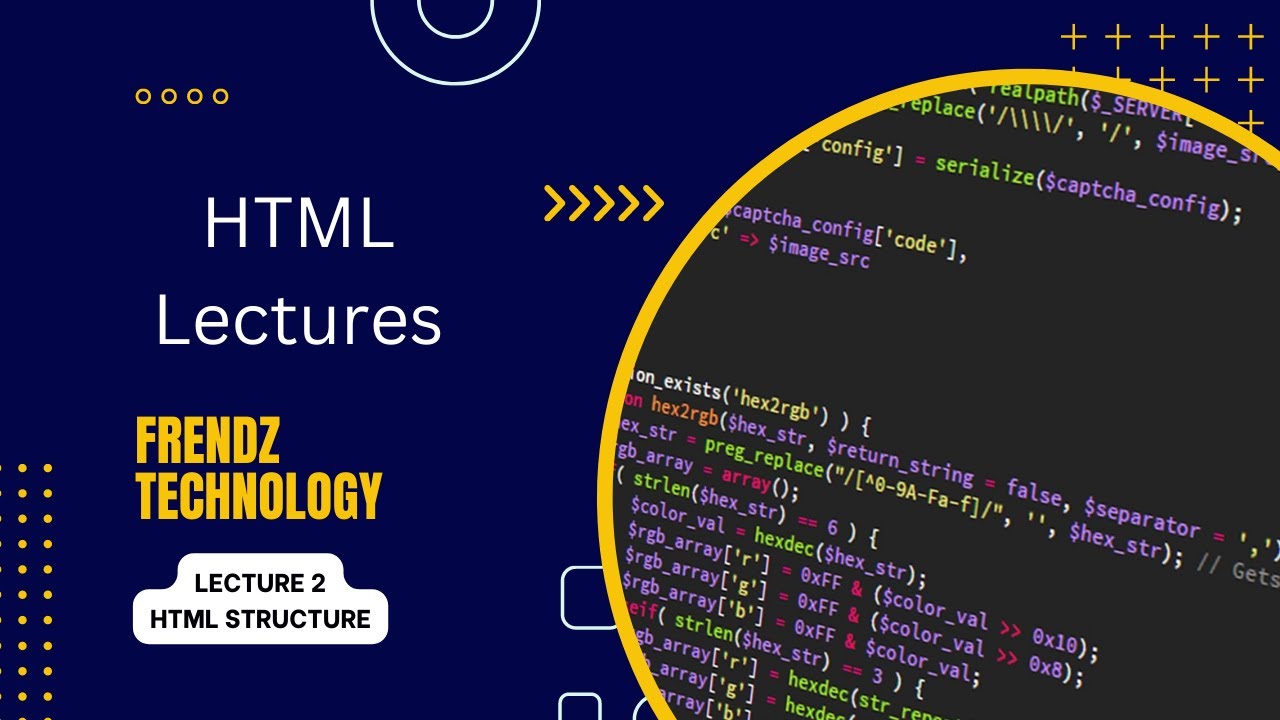 Html Css Javascript Php And Java Lecture 2 Html Structure Youtube