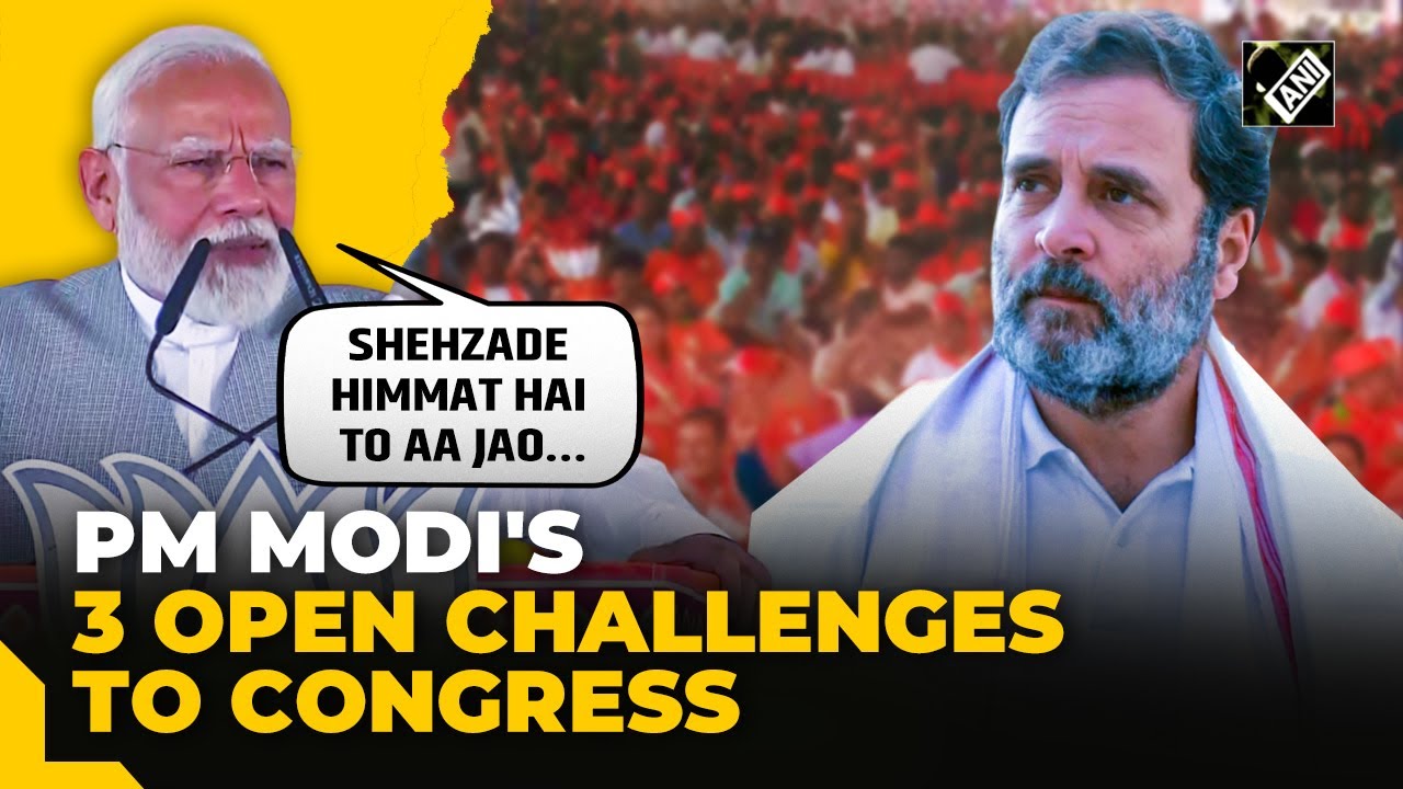 PM Modi’s open challenges to Congress from Gujarat’s Anand amid Lok ...