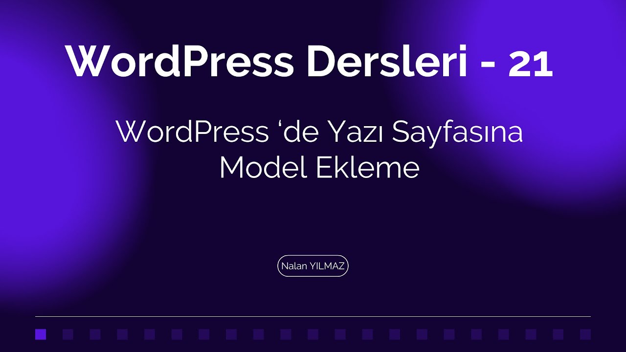 📌WORDPRESS #-21- Model Nasıl Eklenir ?Guttenberg Editöründe Kişisel Model Oluşturma ve Düzenleme ...