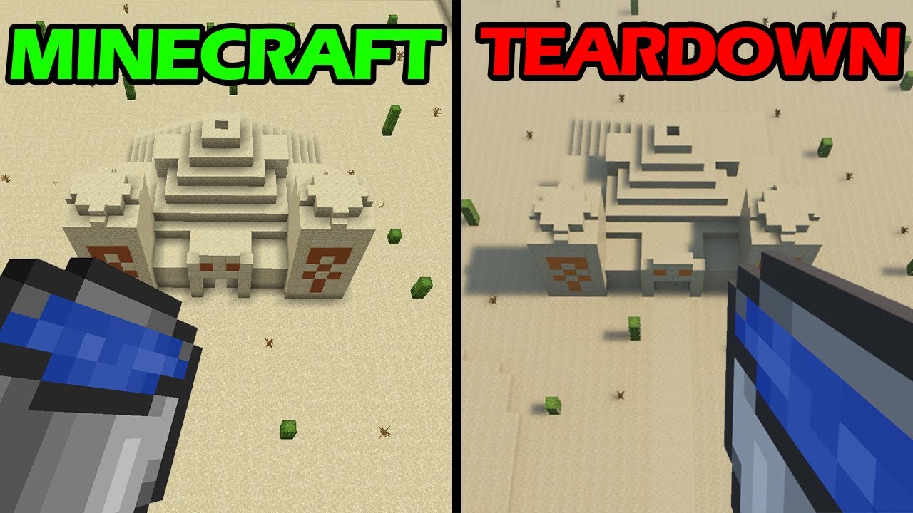 Minecraft water bucket VS Teardown water bucket - YouTube