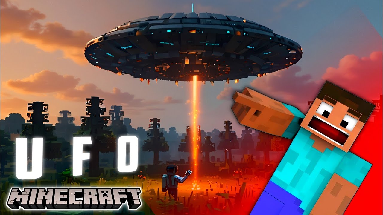 MINECRAFT UFO BUILD TUTORIAL LIKE @TechnoGamerzOfficial - YouTube
