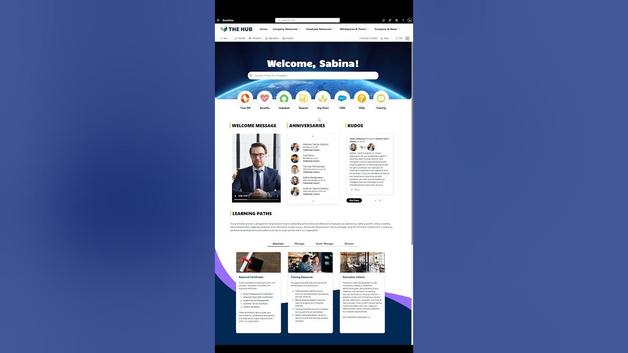4 SharePoint Design Tips in 60 Seconds #sharepoint #sharepointdesign - YouTube