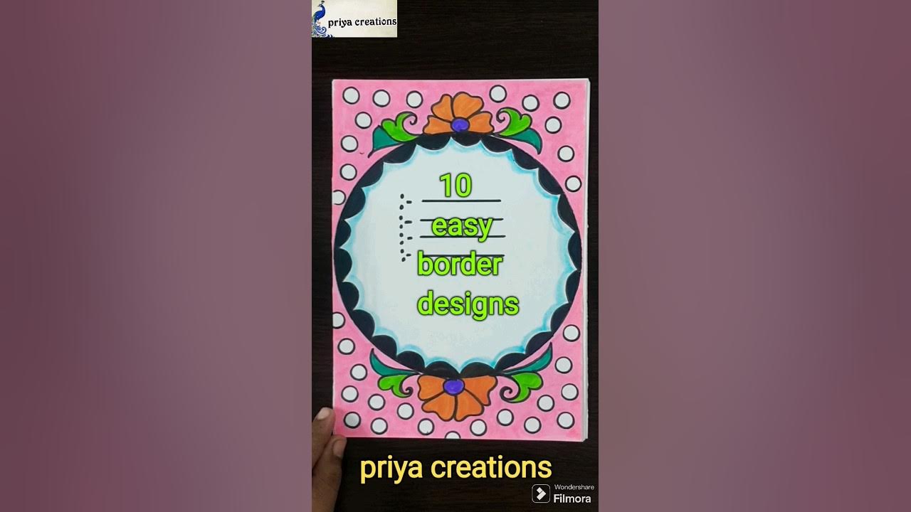 top 10 border designs | 10 easy border designs | border designs for ...