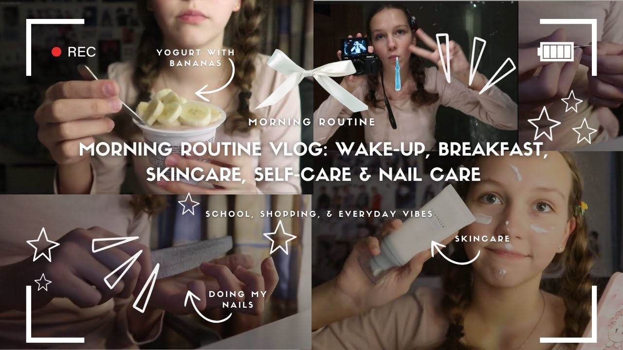 My Morning Routine & Vlog: ⋆｡˚🍓☆Wake-Up, Breakfast, Skincare, Self-Care ...
