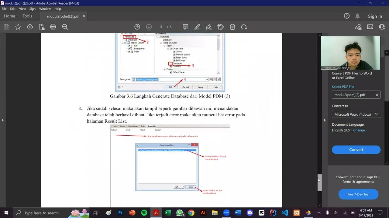 Cdm To Pdm To Database Mysql Power Designer Sistem Basis Data Youtube