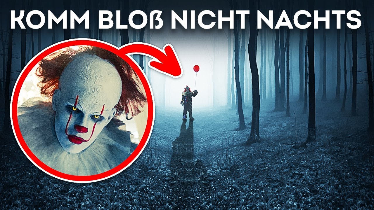 Böse Clowns laufen durch diesen Wald und erschrecken Leute - YouTube
