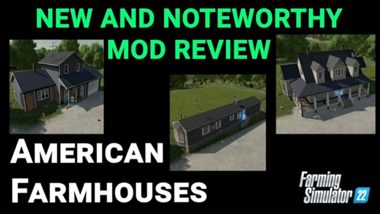 American Farmhouse Pack | Mod Review | Farming Simulator 22 - YouTube