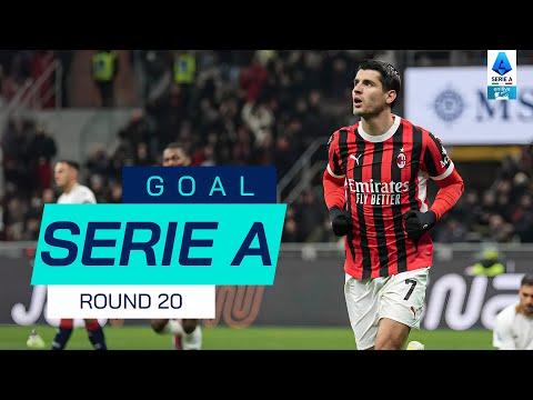 GOAL SERIE A | Morata Back to Scoring Ways | Goal Collection | Round 20 | Serie A 2024/25