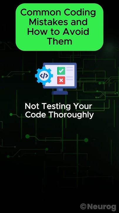 Common Coding Mistakes and How to Avoid Them? - YouTube