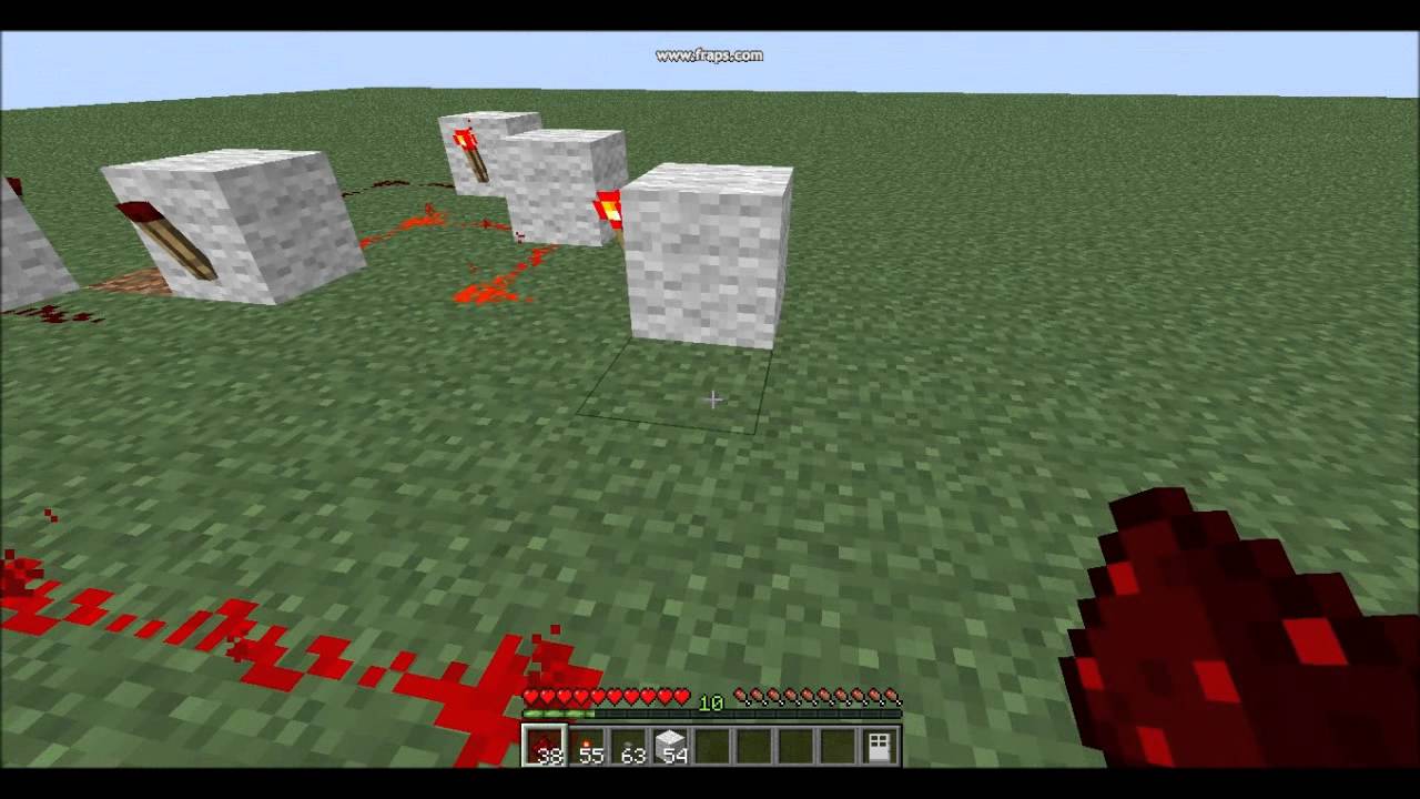 Minecraft - T flip flop V1 - Redstone tutorial. - YouTube