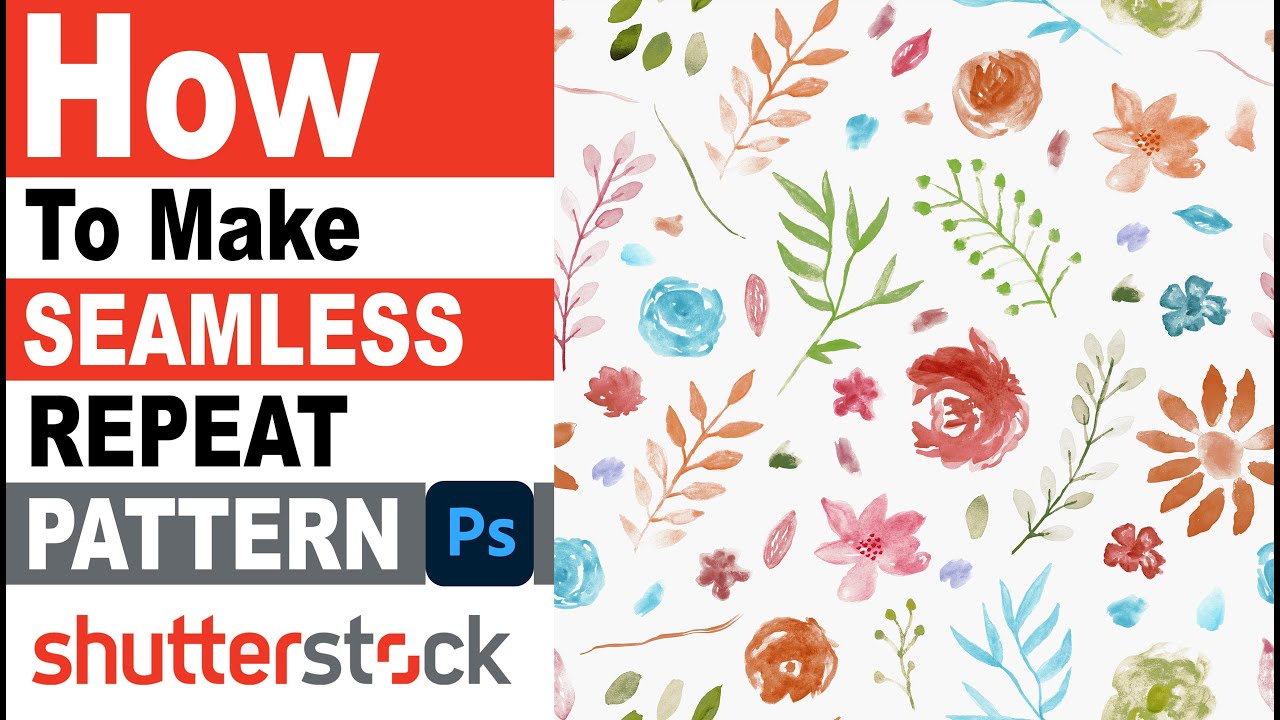 How To Make Seamless repeat pattern in Photoshop 2021 - YouTube