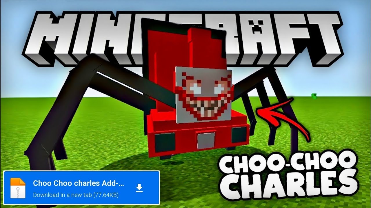 CHOO CHOO CHARLES IN MINECRAFT | CHOO CHOO CHARLES ADDON FOR MINECRAFT ...