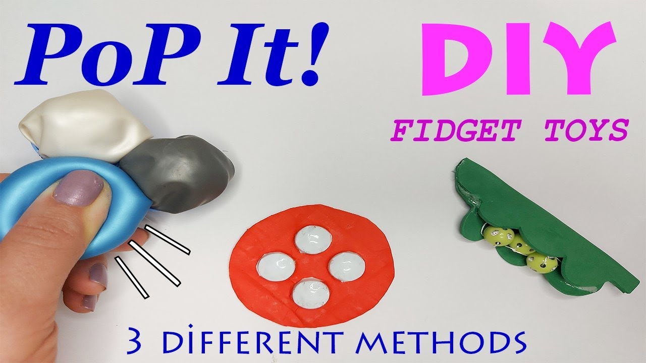 DIY Fidget Toys (Pop-It Toys) (Viral tiktok fidget yapımı) / 3 ...