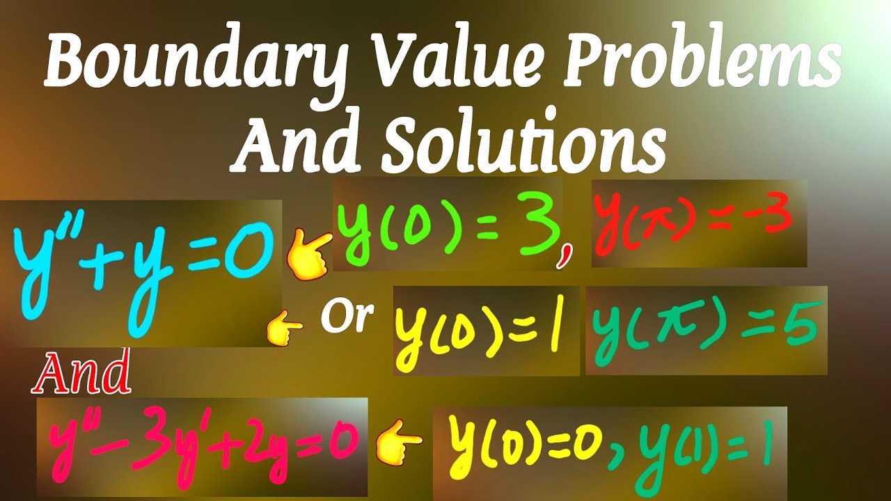 Solutions of Boundary value problems- y"+y=0 - YouTube
