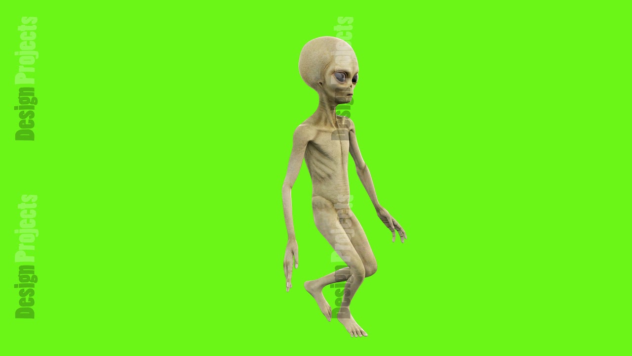 Alien dancing. Loopable animation on green screen. 4k. - YouTube