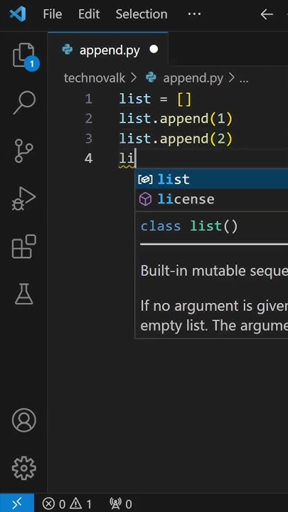 How To Add Items For A Empty List In Python Append 🐍 Shorts Python Pythonprogramming
