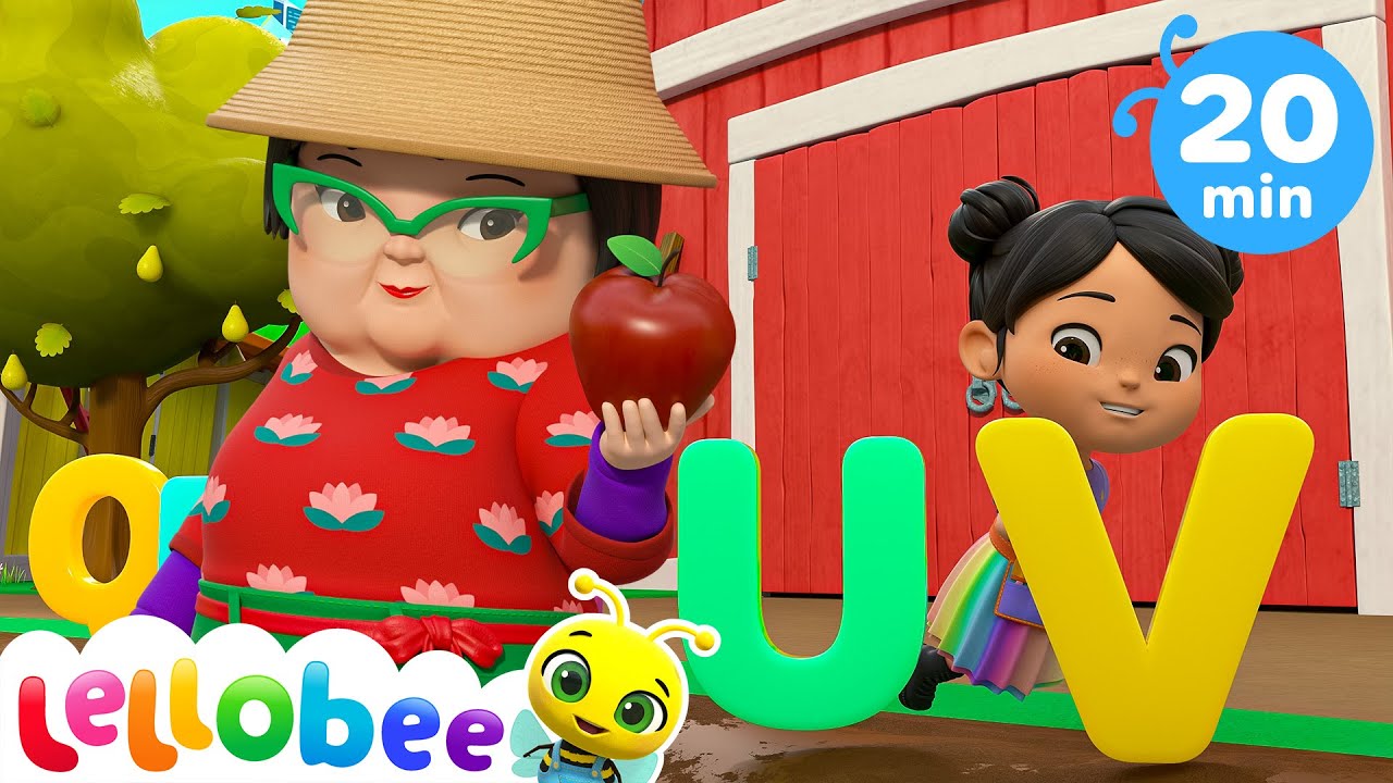ABC Song - Learn Phonics | Best Kids Tunes! Lellobee City Farm Kids ...