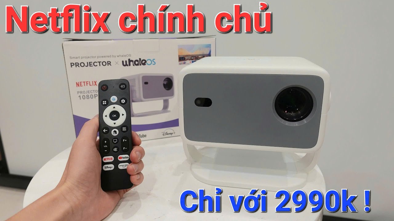 Review máy chiếu TP-350 xem Netflix Full HD, giá siêu siêu rẻ - YouTube