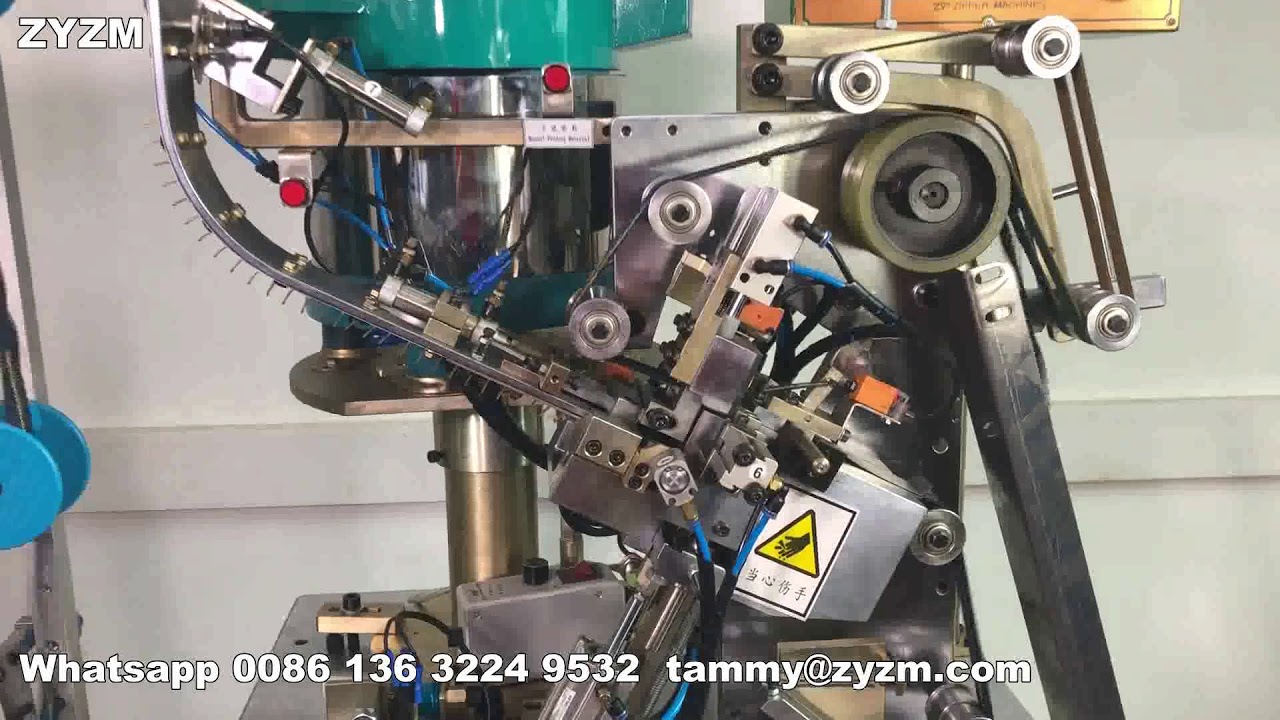 Automatic Metal Zipper YG Slider Mounting Machine , how a zipper slider ...