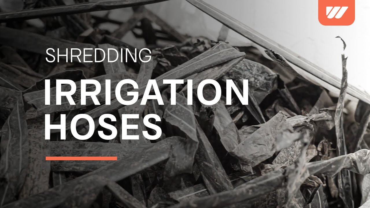Irrigation hoses | tubing | drip line shredding and granulating with ...