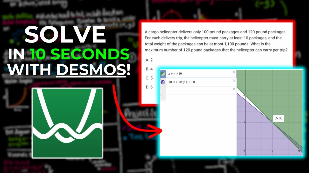 [AUGUST SAT] 5 Questions YOU Can DESTROY With DESMOS - YouTube