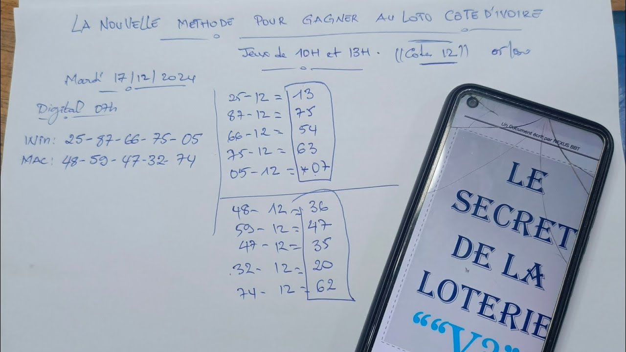 La Nouvelle Méthode Pour Gagner Au Loto Côte d'Ivoire 10H et 13H Avec ...