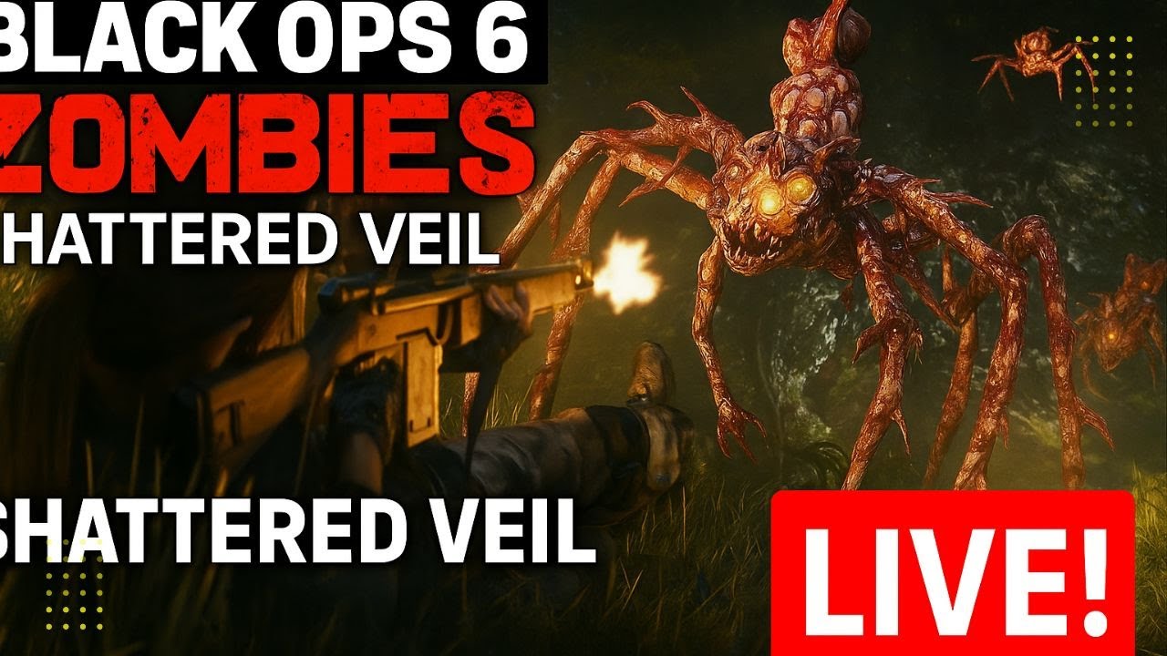 BLACK OPS 6 ZOMBIES: Shattered Veil Map LIVE! (Full Gameplay + Easter ...