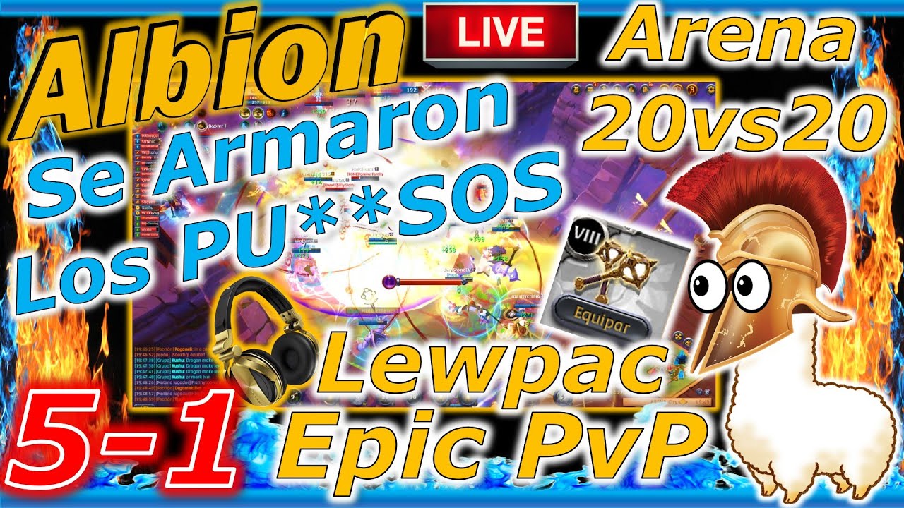 ⚠️ARENA 20vs20 | Mi señor Lewpac | Score [5-1] | PvP Épico | Albion Online🏹 - YouTube