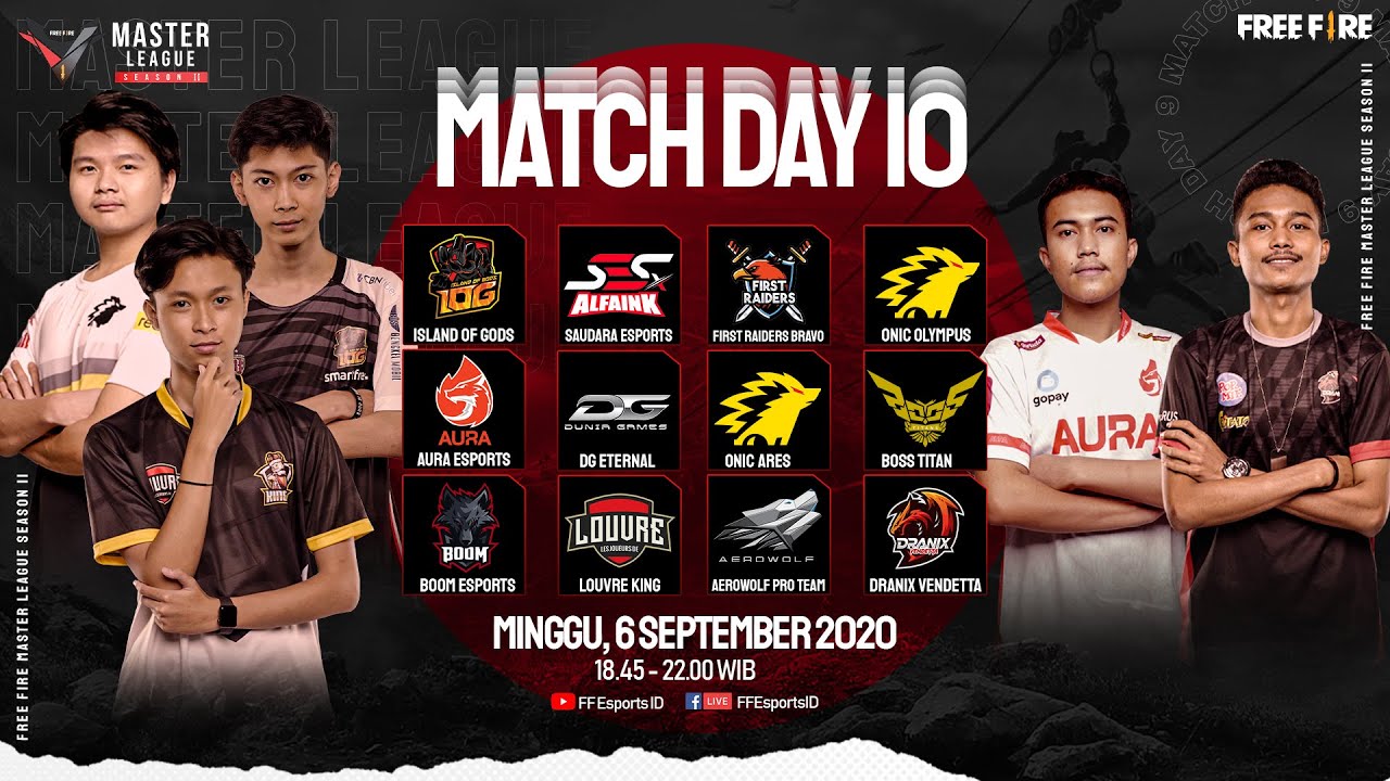 [2020] Free Fire Master League | Season II | Match Day 10 | Group AB ...