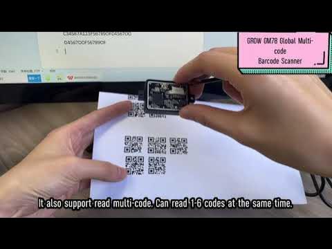 GROW GM78 Global Multi-code DC5V USB UART Interface 1D 2D Barcode ...