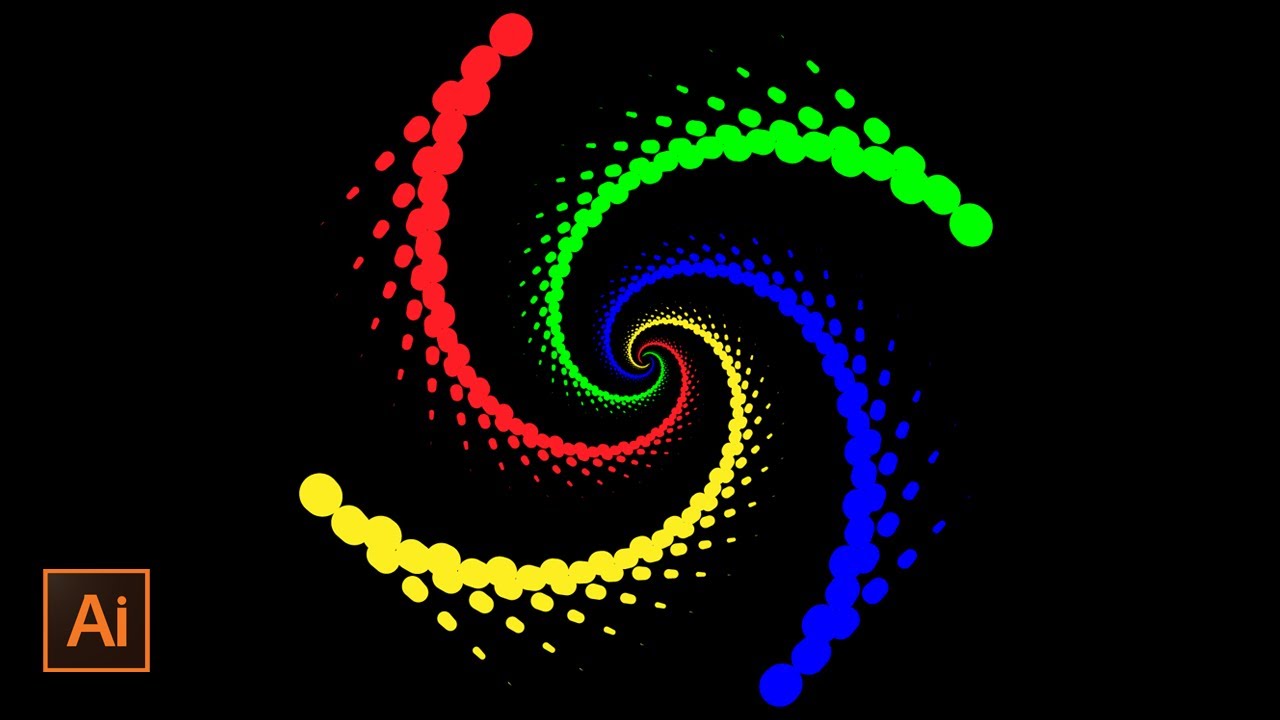 Dotted Ripple Effect with Transform Tool in Adobe Illustrator | Design ...